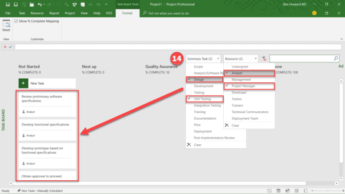 Using Kanban Boards in Microsoft Project - Applepark